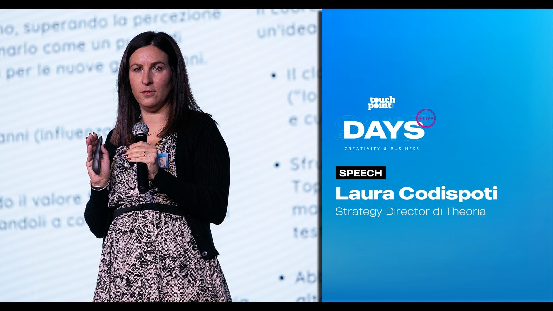 Touchpoint Days Strategy 2025. Speech di Laura Codispoti - Oltrelamedia TV